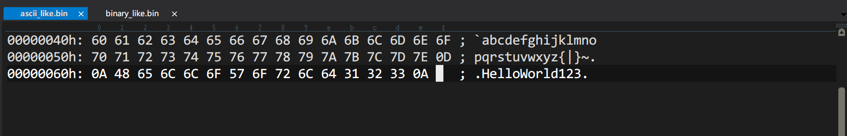 📘 bin 文件内容特征与编辑器打开模式行为分析 | LuyangのBlog